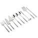 Choice 10-Piece Hollow Stainless Steel Handle Buffet Serving Utensils Set