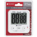 San Jamar Escali TMDGXL Extra Large Display Digital 100 Minute Kitchen Timer with Clock