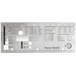 Mercer Culinary M33241S Mercer Rules™ Spanish Reference Tool - 12 1/4" x 5"