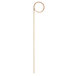 Bamboo by EcoChoice Compostable 6" Black Bamboo Loop Food Pick / Skewer ...