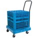 Carlisle C2236H14 Blue Polypropylene Rack Dolly with Handle