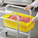 Choice 25" x 15" x 8" Yellow Meat Lug / Tote Box