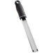 Choice 13" Stainless Steel Handheld Zester with Non-Slip Black Handle