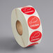 Point Plus Chicken Permanent 1" Red Label - 1000/Roll