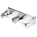 Winco Self Locking Double Roll Toilet Paper 4" Rolls Dispenser