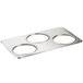 Vigor 3 Hole Steam Table Adapter Plate with 6 3/8" Holes - for 4 Qt. Insets
