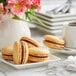 White Toque French Caramel Macarons - 105/Case