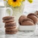 White Toque French Chocolate Macarons - 105/Case