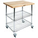 John Boos & Co. MET-MWC-1 Metropolitan 21" x 27" Two-Shelf Chrome Wire ...