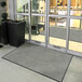 Lavex Plush Dilour 3' x 10' Gray Antimicrobial PET Fiber Indoor ...