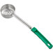 Choice 4 oz. Green Perforated Portion Spoon