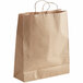 Choice 16" x 6" x 19 1/4" Natural Kraft Paper Customizable Shopping Bag ...
