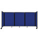 Versare 1148305 Royal Blue Foldable Room Divider 360 - 8' 6" x 4'