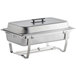 Choice Economy 8 Qt. Full Size Stainless Steel Chafer with Folding ...