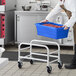 Regency Mobile Aluminum Lug Rack with Blue Meat Lug / Tote Box ...