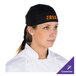 Headsweats 8800-802 Black Eventure Fabric Adjustable Chef Bandana / Do Rag