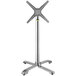 FLAT Tech SX26 26" x 26" Auto-Adjust Self-Stabilizing Polished Aluminum Bar Height Table Base ...