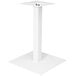 BFM Seating Uptown White Steel Dining Height 18" Square Table Base