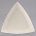 Tuxton BEZ-0908 9" Eggshell Triangle China Plate - 12/Case