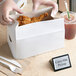 9" x 5" x 3" White Take Out Lunch / Chicken Box with Fast Top - 250/Case