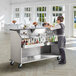 Regency 76" Basic Stainless Steel Portable Bar with Two Removable Speed ...