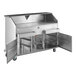 Regency 63" Standard Stainless Steel Portable Bar with Two Removable ...