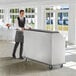 Regency 63" Standard Stainless Steel Portable Bar with Two Removable ...