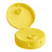 38/400 Yellow Plastic Flip Top Lid with Pressure Sensitive Liner - 2000 ...