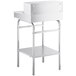 Lavex Stainless Steel Locking Stationary Receiving Desk