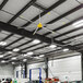 12' Yellow & Silver Aluminum Shop Ceiling Fan - Big Ass Fans