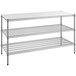 Regency 24" x 60" NSF Chrome 3-Shelf Kit with 34" Posts and Plastic ...