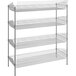 Regency 24" x 60" NSF Chrome Stationary 4 Basket Storage Display Stand ...