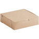 8" x 8" x 2 1/2" Kraft Pie / Bakery Box - 250/Bundle