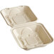 World Centric 8" x 8" x 3" Compostable PLA Lined Fiber Clamshell ...