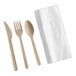 Greenprint Wrapped Heavy Weight Natural Agave Cutlery Set with Napkin ...