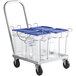 Vigor 100 lb. Square Ice Tote Transport Set with 4 Ice Totes and ...