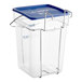 Vigor 5.5 Gallon Polycarbonate Square Ice Tote with Hanging Cradle and Lid