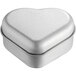 Mini Heart Shaped Tin Box w/ Lid - 800/Case