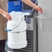Choice 5 Gallon Polypropylene Ice Tote Kit with Filling Hanger, Lid ...