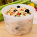 Choice Heavy Duty 64 oz. Microwavable Translucent Heavy Plastic Deli ...