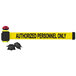 Banner Stakes 7' Yellow "Authorized Personnel Only" Magnetic Wall Mount ...