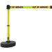 Banner Stakes PLUS Yellow "Out of Service " Retractable Barrier Set PL4089