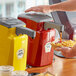 Heinz Keystone 1.5 Gallon Red Plastic Countertop Ketchup Pump Dispenser ...
