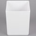 Cal-Mil 1391-15M Cater Choice White Melamine Box - 5" x 5" x 6"