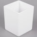 Cal-Mil 1391-15M Cater Choice White Melamine Box - 5" x 5" x 6"