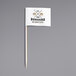 Customizable Medium Rectangular Flag Pick / Food Marker 6" - 5000/Case