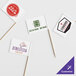 Customizable Medium Rectangular Flag Pick / Food Marker 6" - 5000/Case