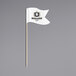 Customizable Large Wavy Flag Pick / Food Marker 6" - 5000/Case