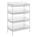 Regency 24" x 48" x 64" NSF Chrome Stationary 4 Basket Retail Storage ...