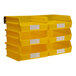 Triton Products LocBin Wall Storage System with (6) 10 7/8" Yellow Bins ...